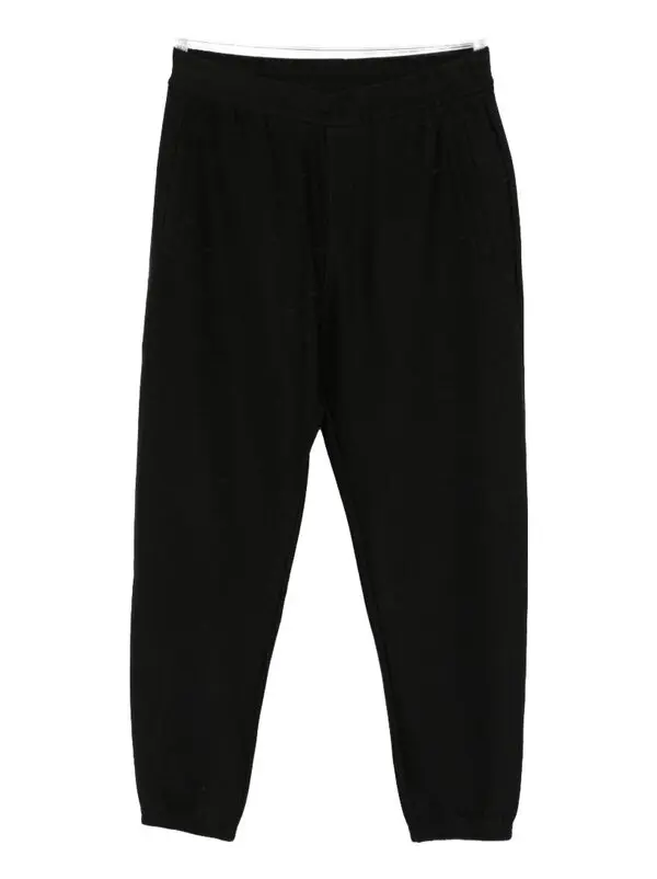 Emporio Armani Cotton Blend Sweatpants - Black