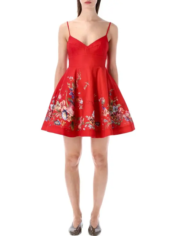 Zimmermann Patience Mini Dress - Red Flower