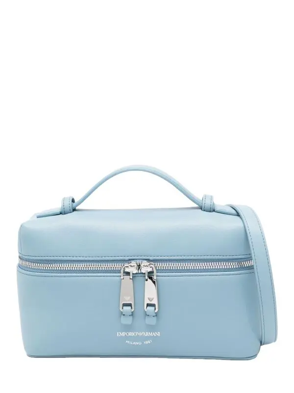 Emporio Armani Leather Vanity Case - Clear Blue