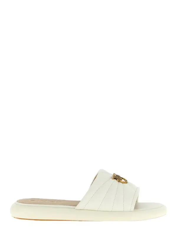 Pinko Fiona 03 Leather Sandals - Latte
