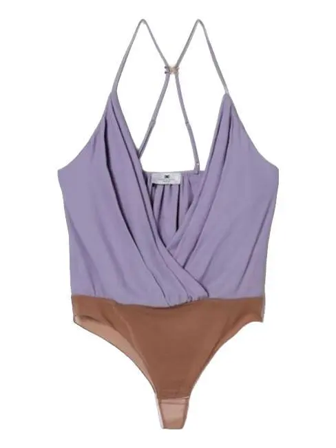 Elisabetta Franchi Georgette Bodysuit - Lilac