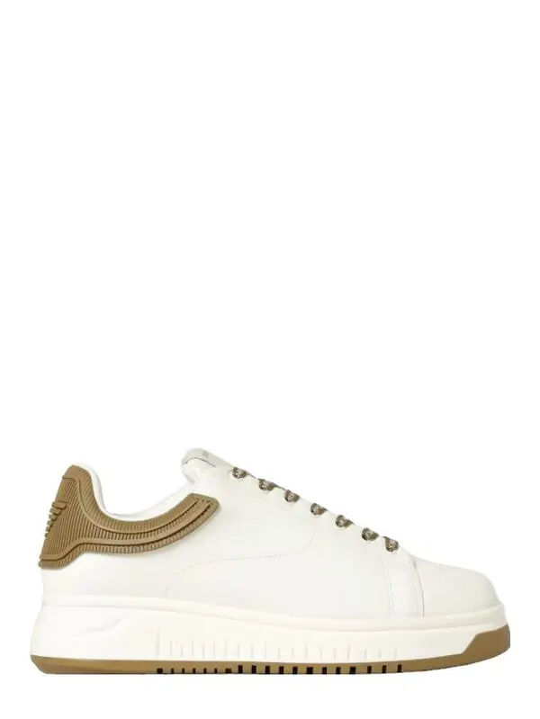 Emporio Armani Leather Sneakers - White