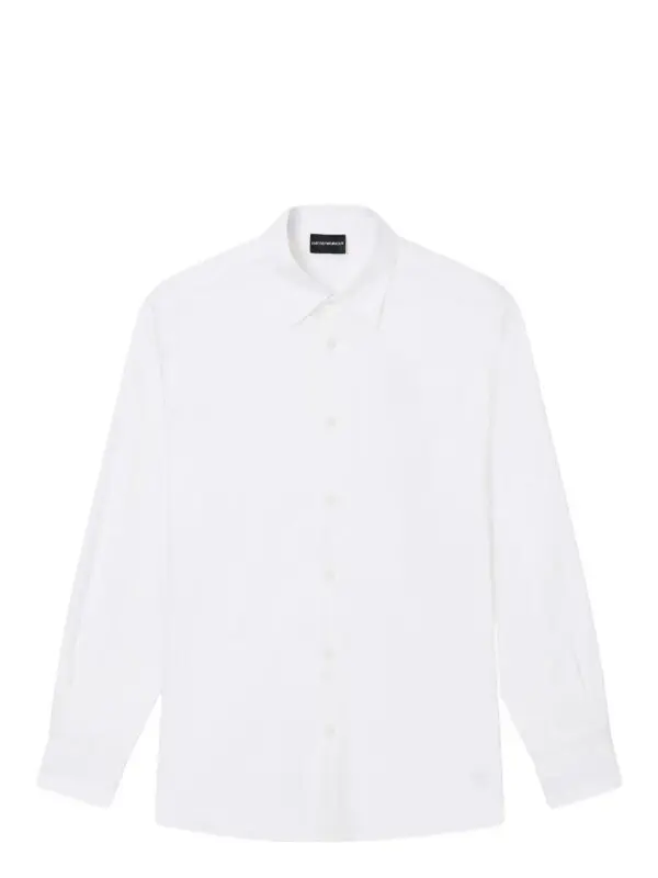 Emporio Armani Pima Stretch Shirt - White