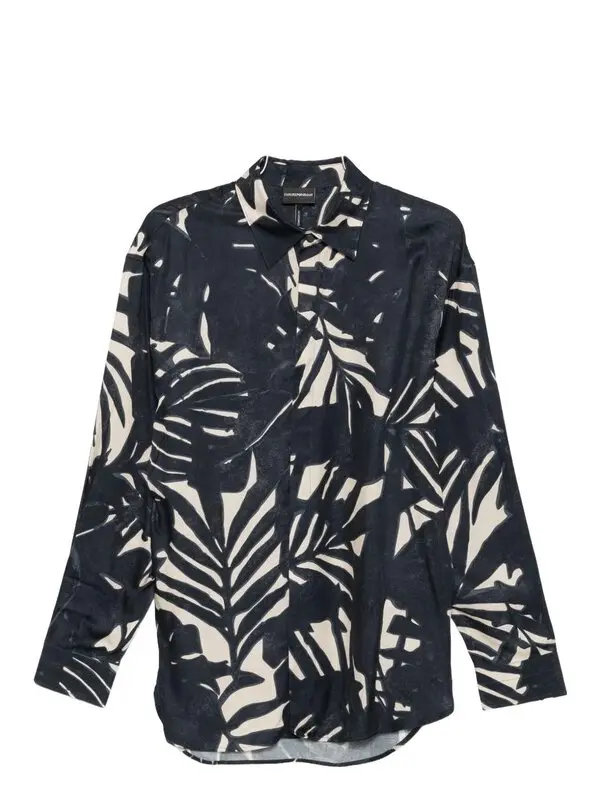 Emporio Armani Printed Shirt - Black