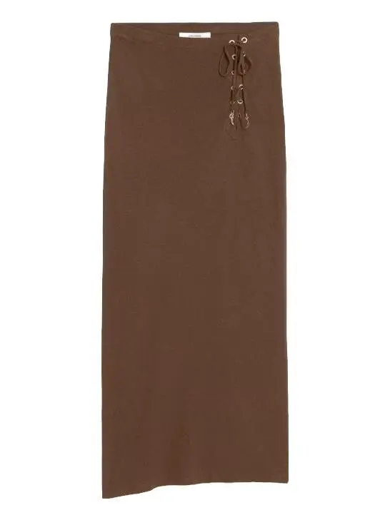 Zadig&Voltaire Long Skirt With Tie Detail - Cocco