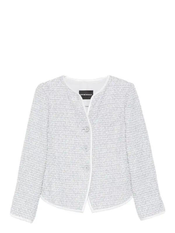 Emporio Armani Wool Blend Jacket - Grey
