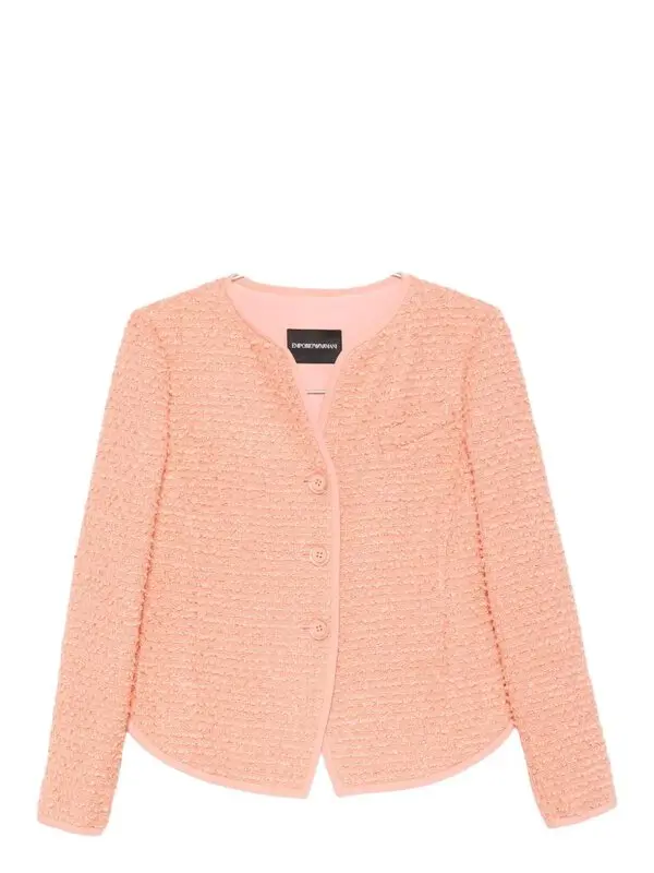 Emporio Armani Wool Blend Jacket - Pink
