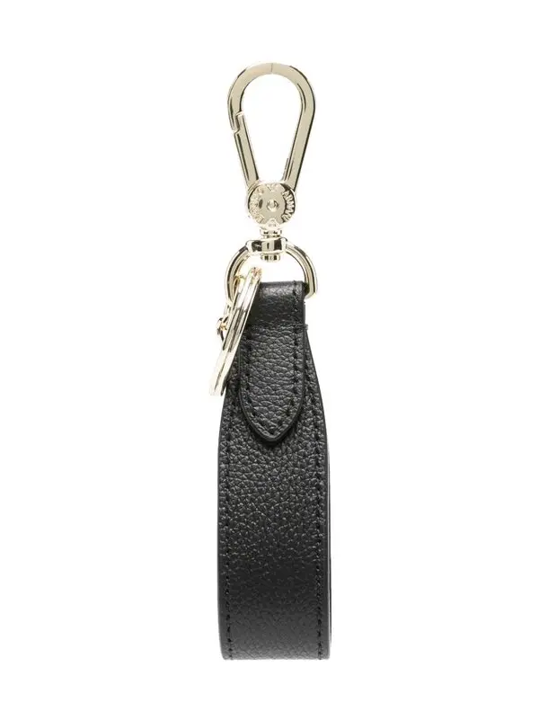 Emporio Armani Leather Keyring - Black