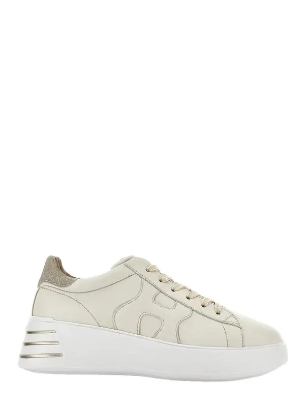 Hogan Nappa Leather Sneakers - Yogurt/oro