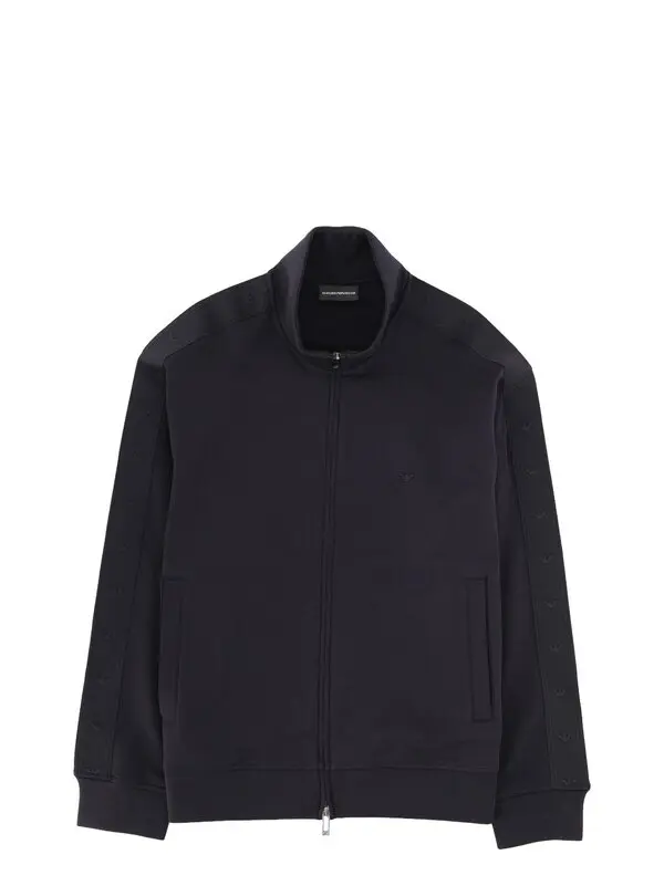 Emporio Armani Zip Up Sweatshirt - Blue