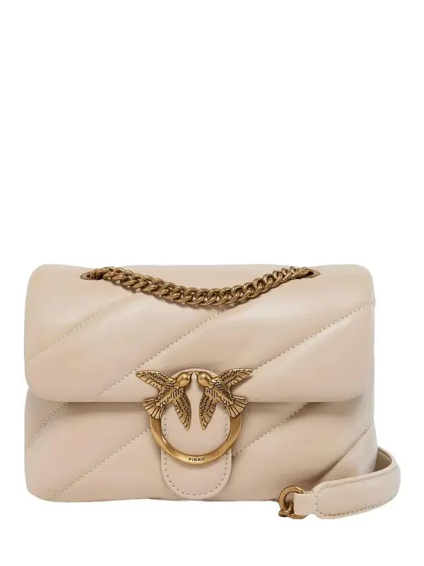 Pinko Love Puff Mini Bag - Beige