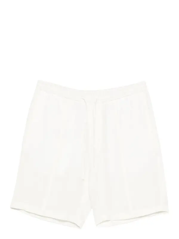 Emporio Armani Linen Shorts - White