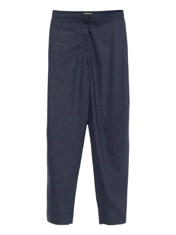 Emporio Armani Straight Leg Trousers - Blue