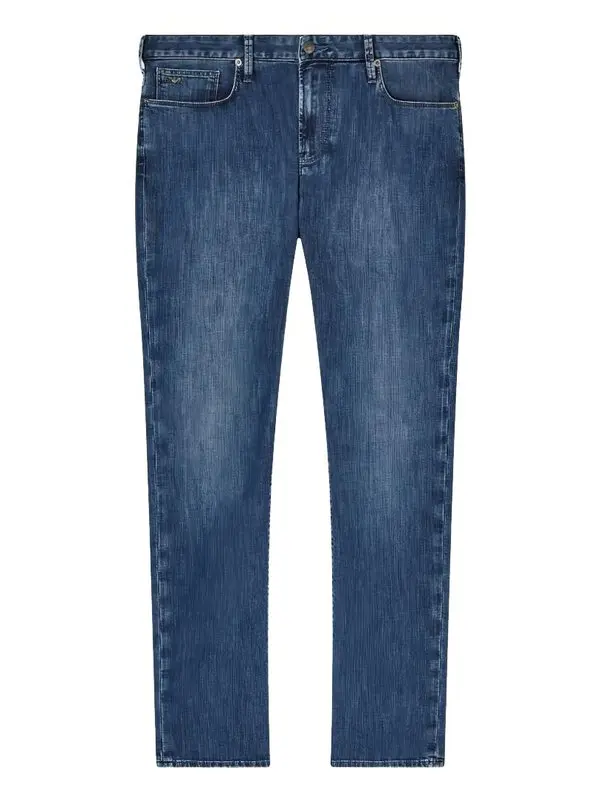Emporio Armani Denim Cotton Jeans - Clear Blue