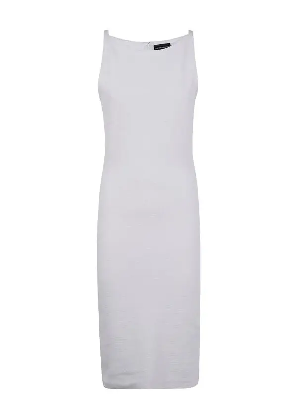 Emporio Armani Cotton Short Dress - White