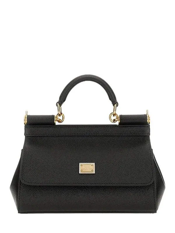 Dolce & Gabbana Small Sicily Handbag - Black