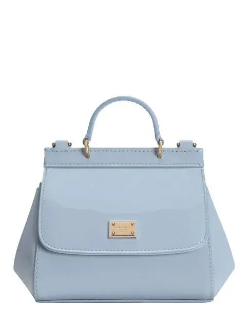 Dolce & Gabbana Patent Leather Shoulder Bag - Baby Blue