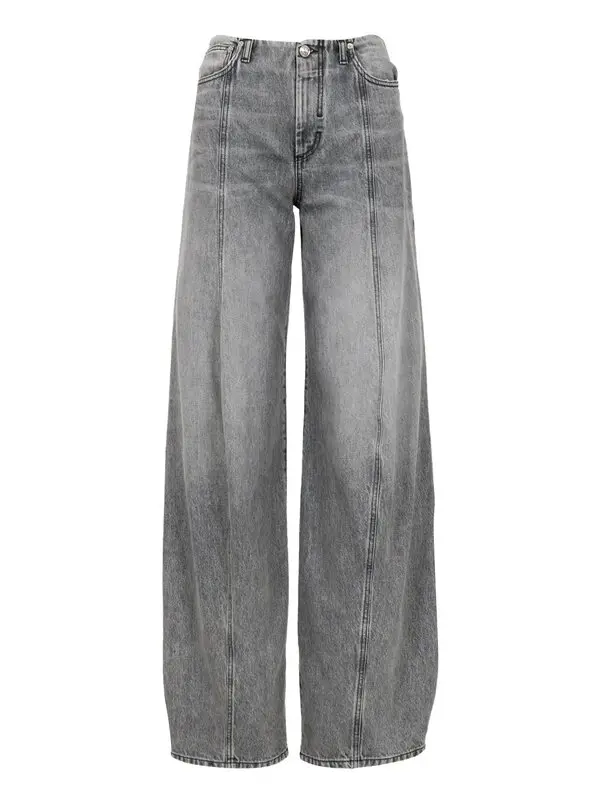 Sportmax Wide Leg Jeans - Denim Grigio