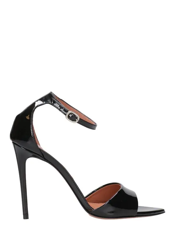 CASTAGNA Patent Leather Sandals - Black