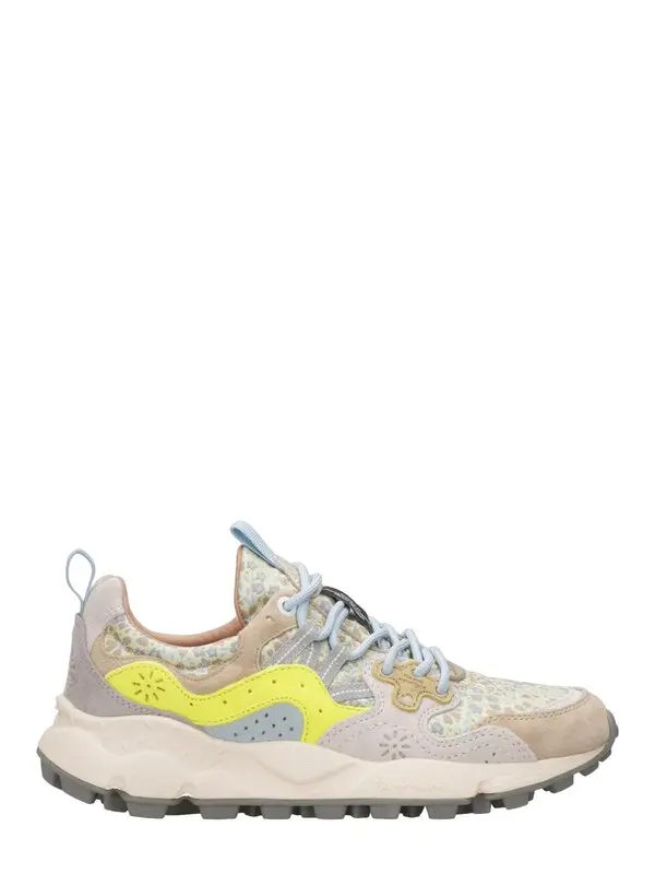 FLOWER MOUNTAIN Floral Patterned Sneakers - Crema+bianco+giallo
