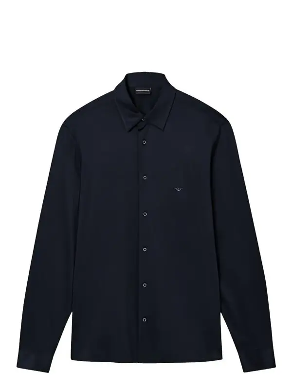 Emporio Armani Cotton Blend Shirt - Blue