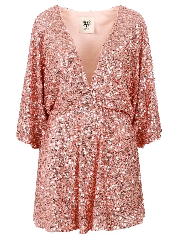 ANIYE BY Sequin Embellished Mini Dress - Pink