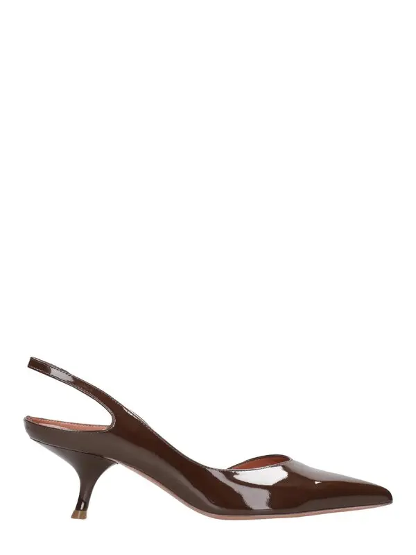 CASTAGNA Paints Slingback Pumps - Brown
