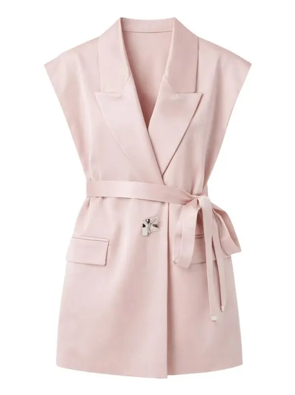 Pinko Melanzana Sleeveless Blazer - Pink