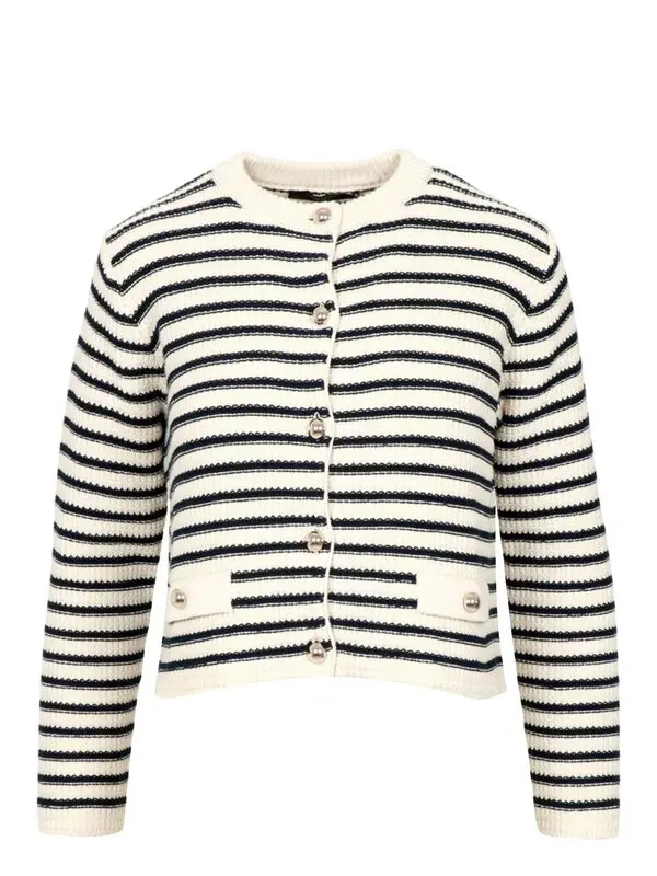 Max Mara Sweaters - Avorio+blu