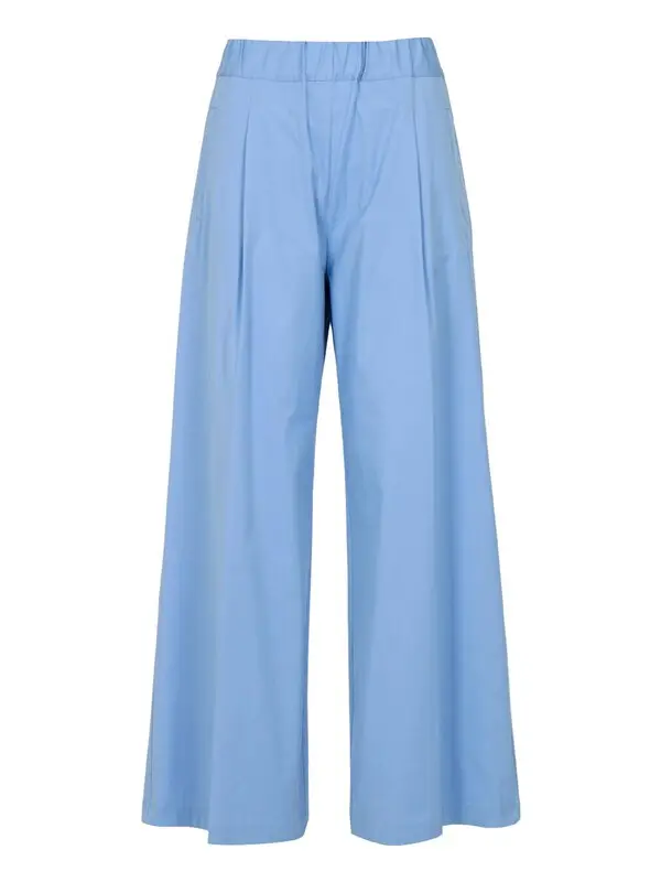SEMICOUTURE Wide Leg Trousers - Cielo