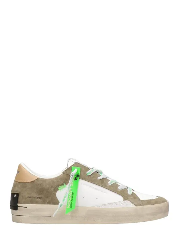 CRIME LONDON Low Top Sneakers - Beige+cammello