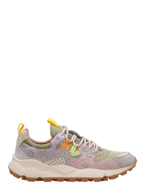 FLOWER MOUNTAIN Low Top Sneakers - Grigio+militare+cipria