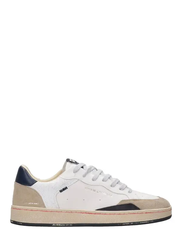 CRIME LONDON Distressed Sneakers - Avorio+tortora