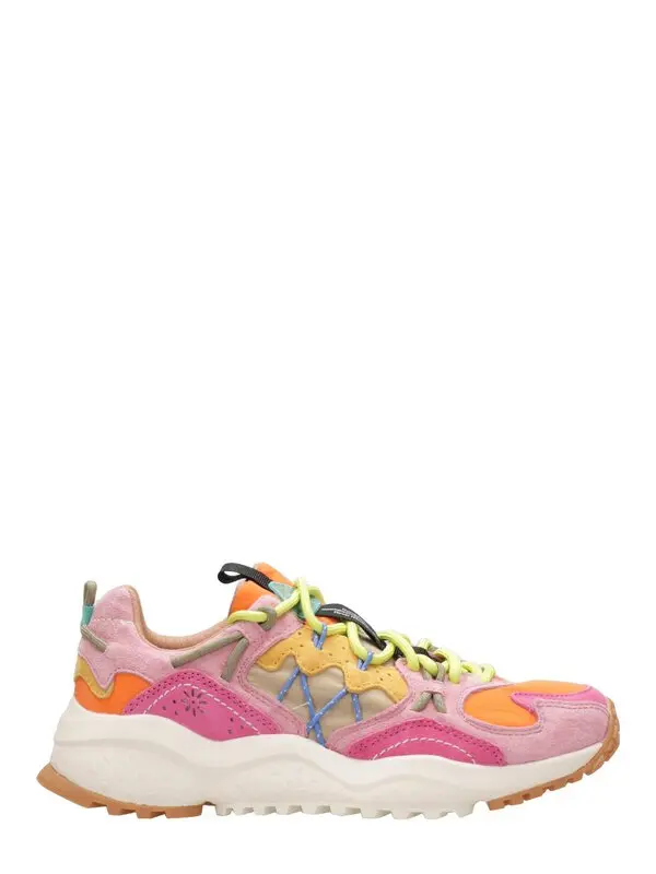 FLOWER MOUNTAIN Low Top Sneakers - Fuxia+arancio