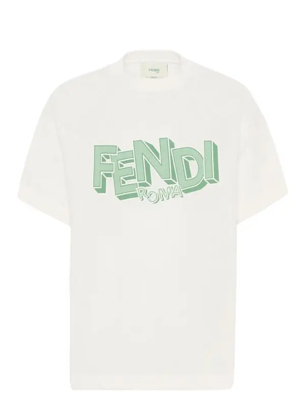 Fendi T-shirt With Logo - White