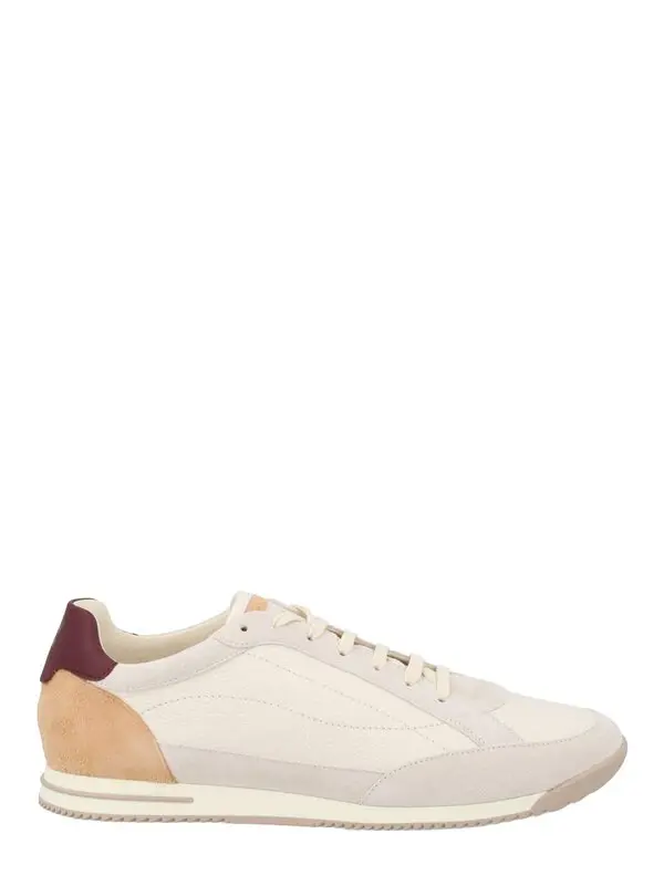 Brunello Cucinelli Sneakers With Suede Details - White