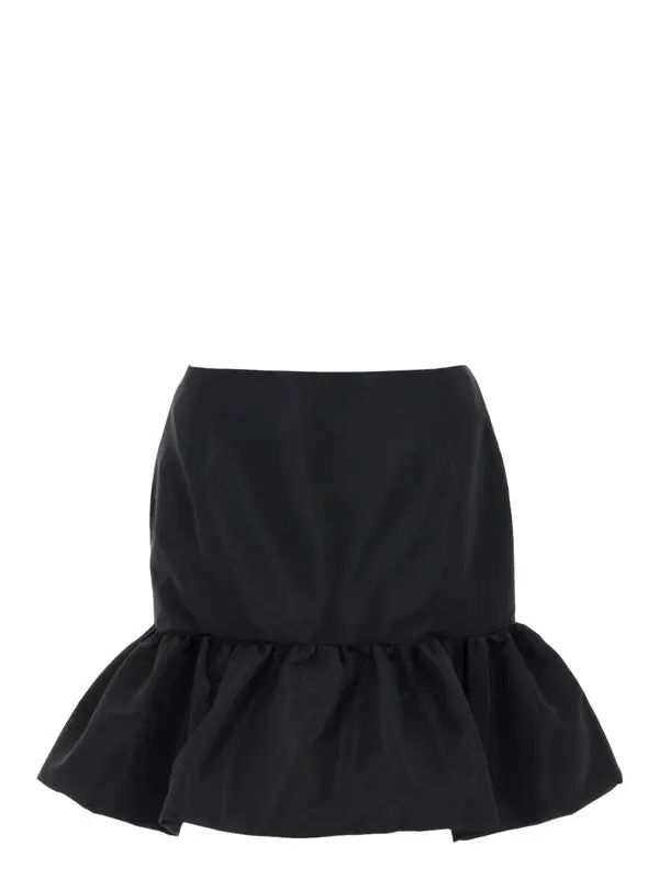 Nina Ricci Mini Peplum Skirt - Black