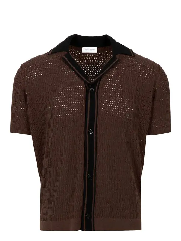 PAOLO PECORA Sweaters - Marrone+nero