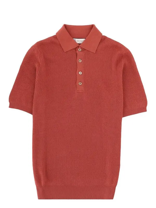 Brunello Cucinelli Cotton Polo - Red