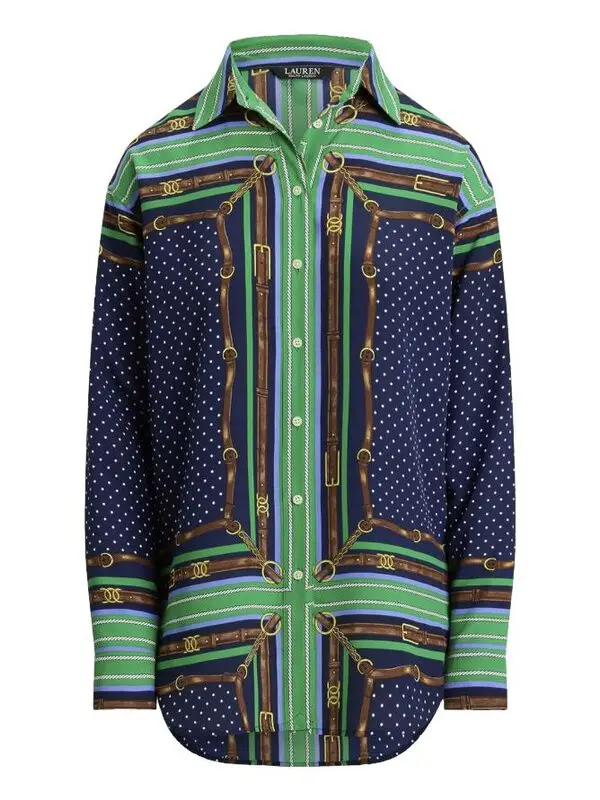 Ralph Lauren Kotta Long Sleeve Button-front Shirt - Blue