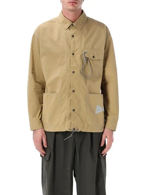 AND WANDER Technical Shirt - Beige