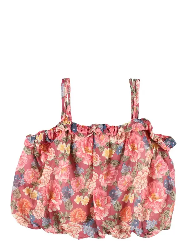 Chloé Floral Baby Top - Red