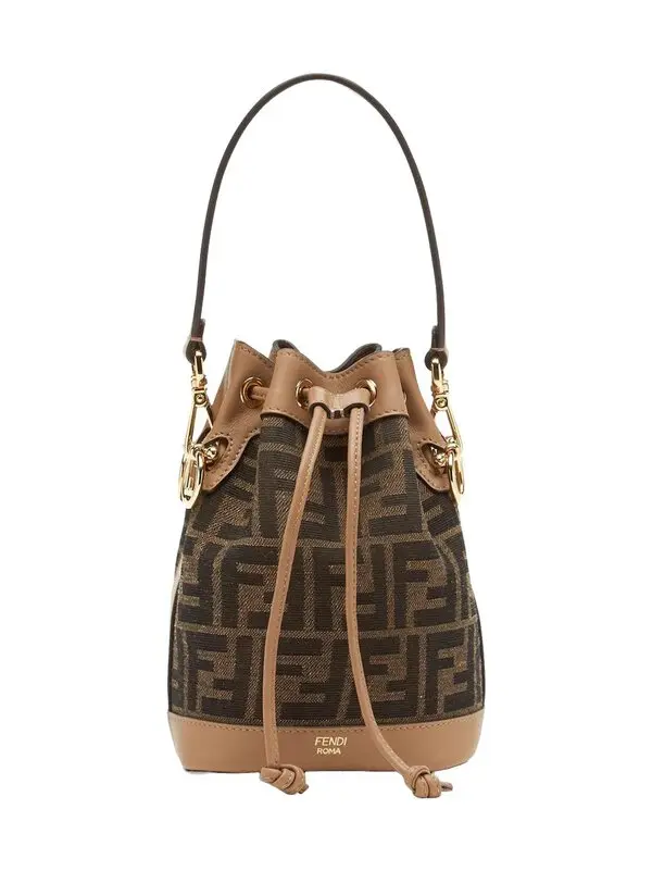 Fendi Mon Tresor Mini Bucket Bag - Brown