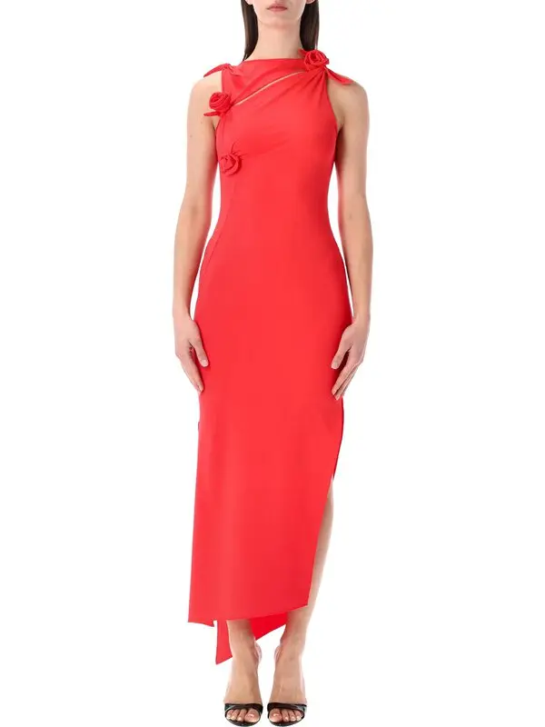 Coperni Flower Gown - Red