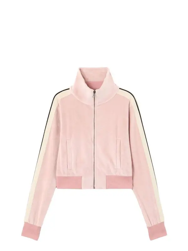 Palm Angels Chenille Track Top - Pink