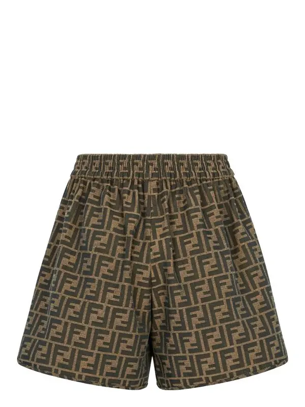 Fendi Canvas Shorts - Brown