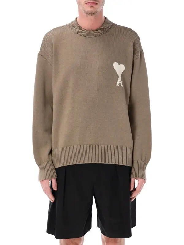Ami Crewneck Knit - Beige