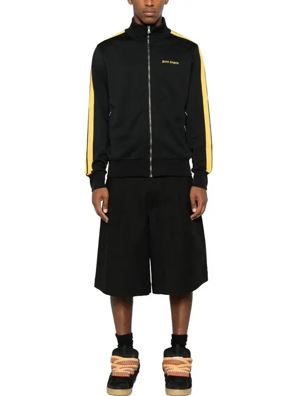 Palm Angels Classic Logo Track Jacket - Black - Yellow