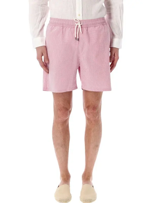 Polo Ralph Lauren Striped Traveller Swim Shorts - Pink