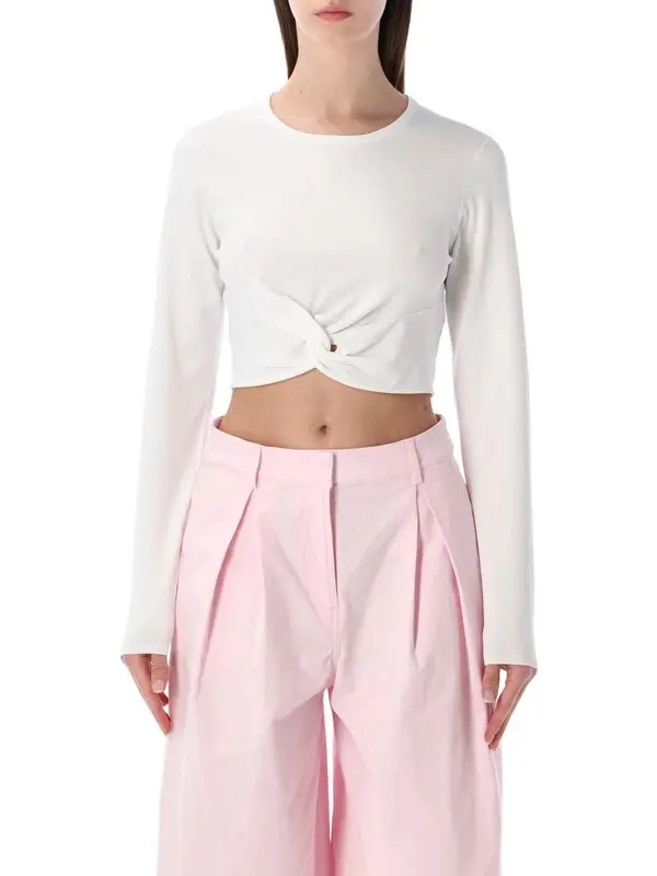 THE GARMENT Madison Knot Top - White